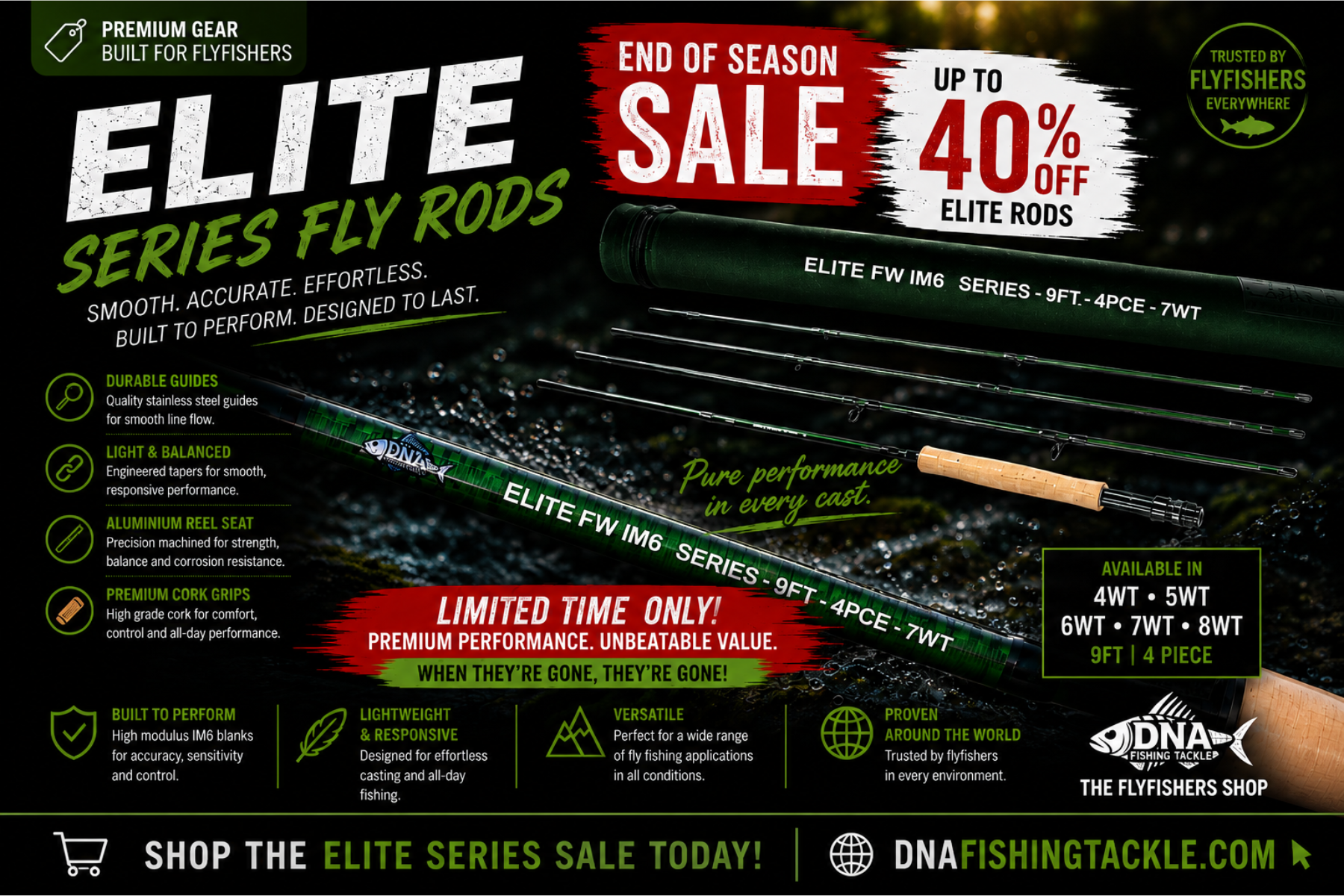 Elite Series Fly Rods – DNA FISHING TACKLE